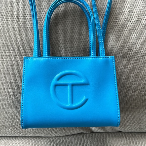 Bags | Telfar Small Cyan Shopping Bag | Poshmark